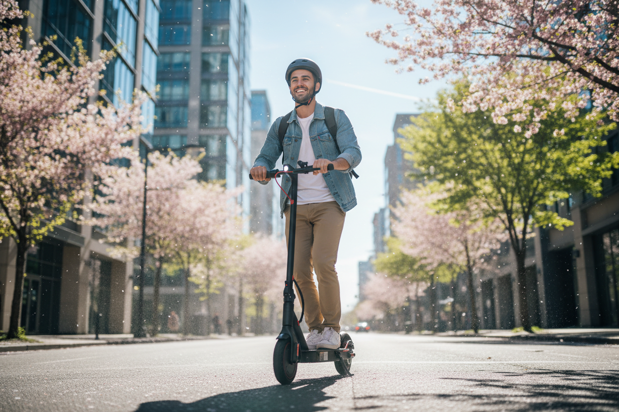 Spring Weather Commuting Tips for Electric Scooter Riders | isinwheel UK