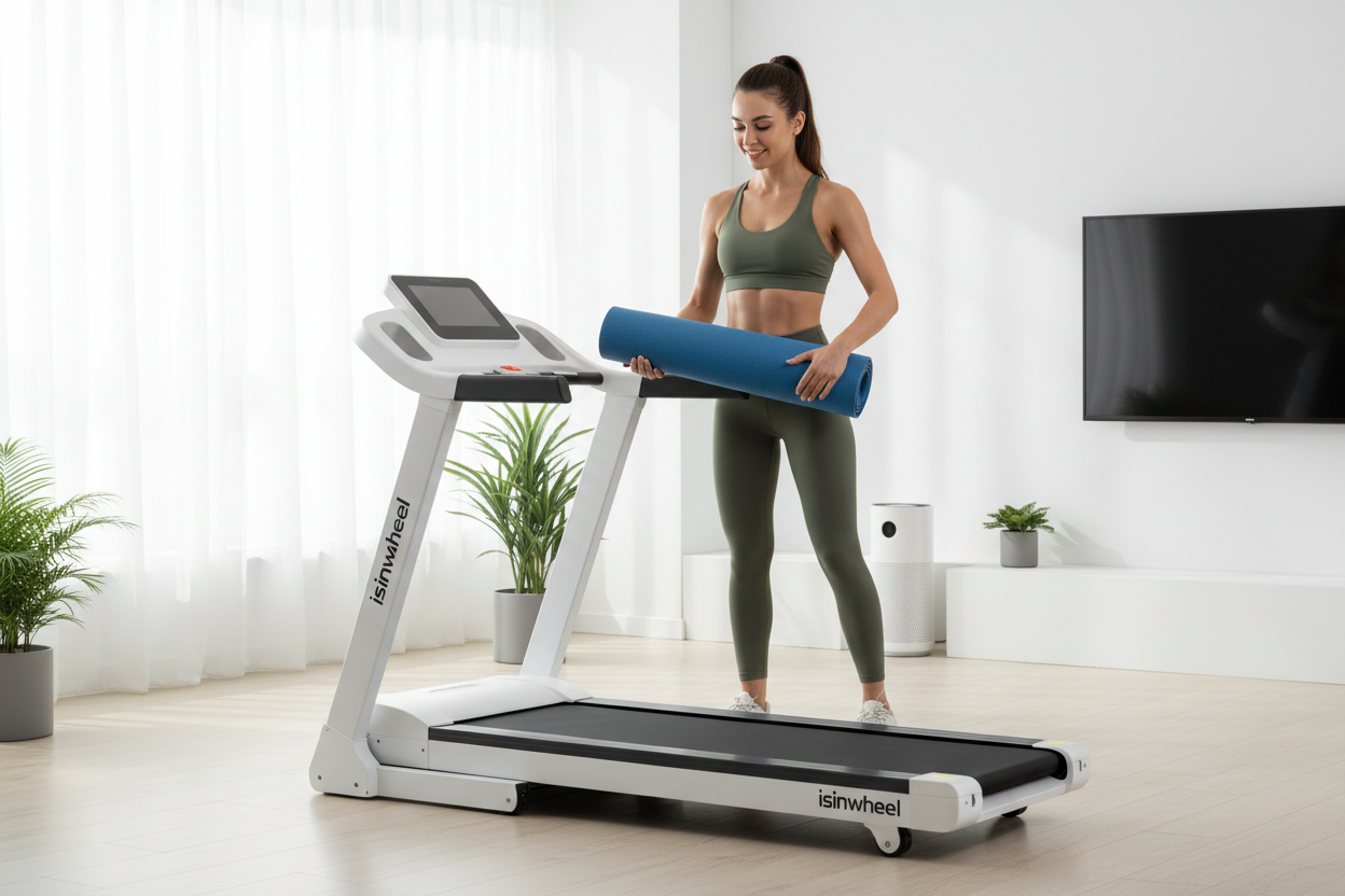 Can I Put a Yoga Mat Under My Walking Pad? | Safe & Smart Home Workout ...